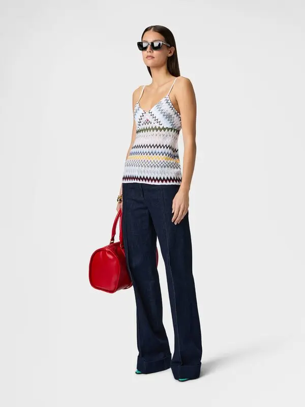 Missoni Top In Cotton And Viscose Zig Zag