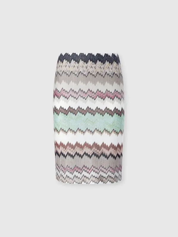 Missoni Viscose Lamé Midi Skirt With Slit