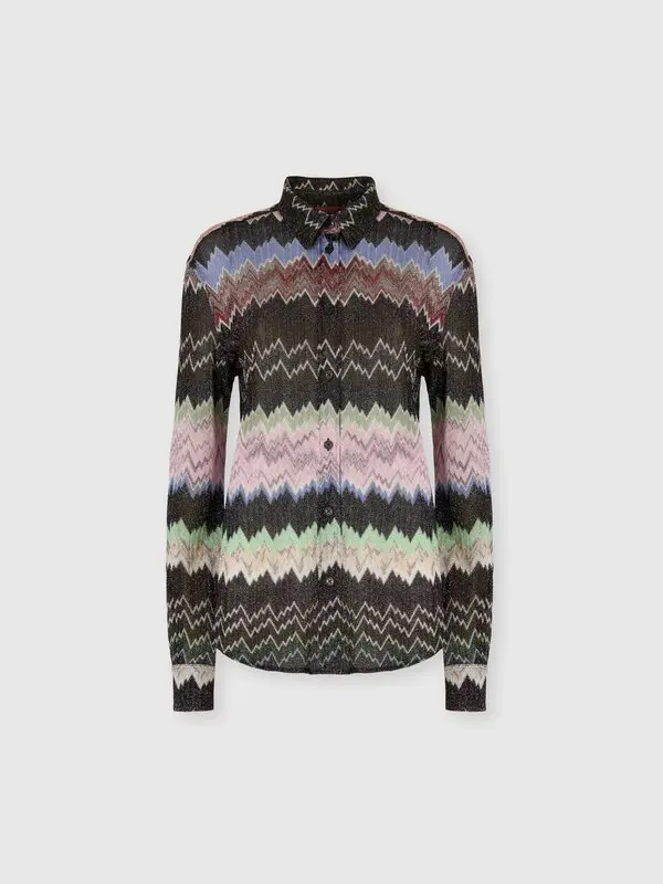 Missoni Snake-pattern Viscose Lamé Shirt