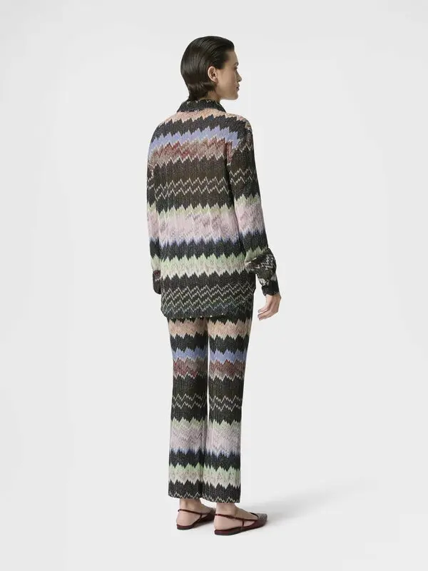 Missoni Snake-pattern Viscose Lamé Shirt