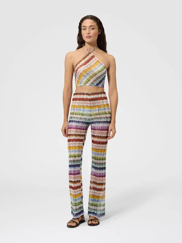 Missoni Zig Zag Tulle Halterneck Top