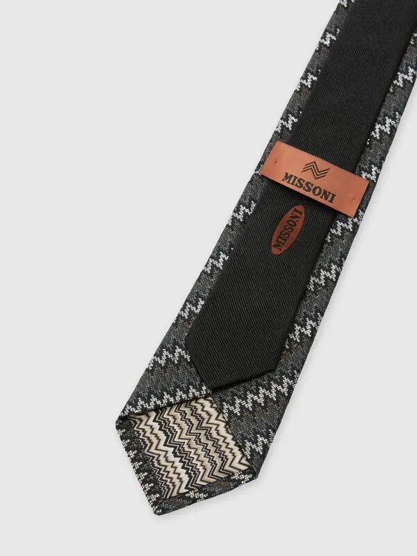 Missoni Lamé Silk Tie - Multicoloured