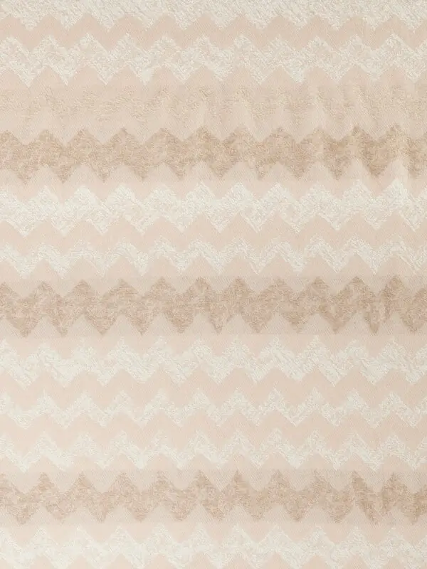 Missoni Plaid Gessetti 130x190 Cm In Wool Blend Zig Zag - Beige