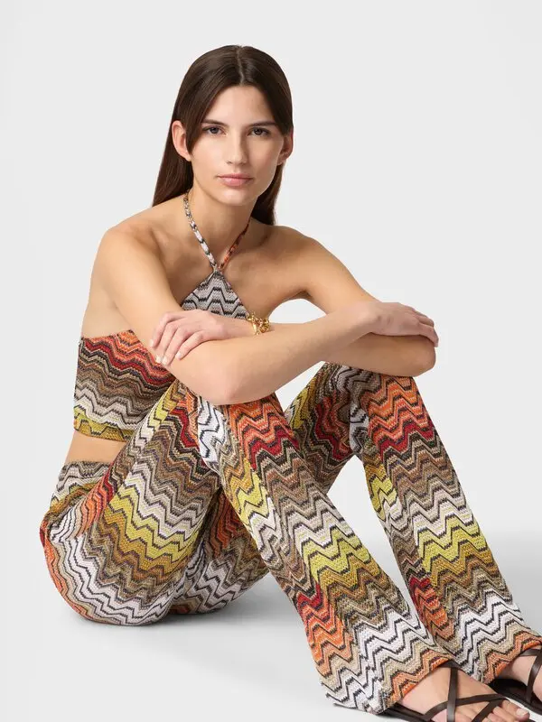 Missoni Long Trousers With Greek Motif