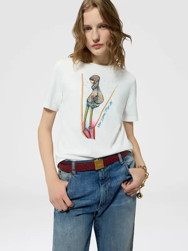 Missoni Printed Cotton Jersey Crewneck T-shirt