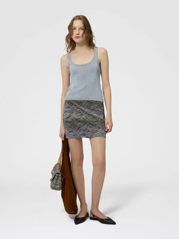 Missoni Viscose Lamé Mini Skirt