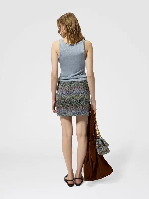 Missoni Viscose Lamé Mini Skirt