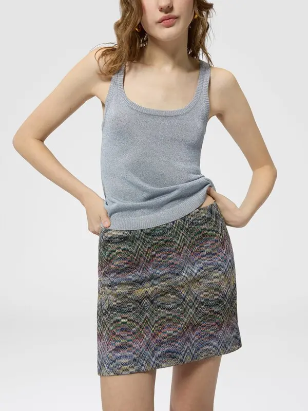 Missoni Viscose Lamé Mini Skirt