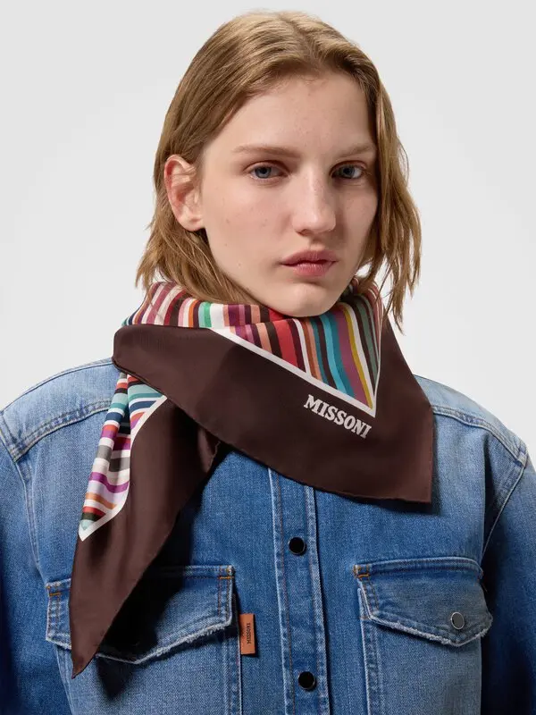 Missoni Pure Silk Striped Scarf