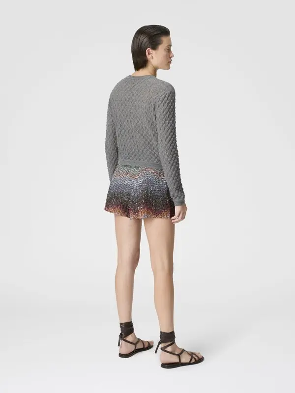 Missoni Cashmere Cardigan With Lace Pattern
