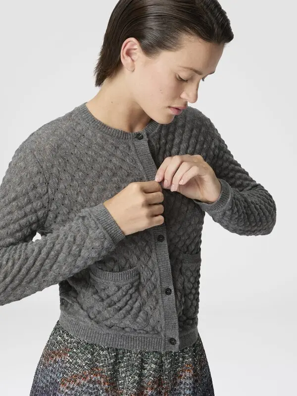 Missoni Cashmere Cardigan With Lace Pattern