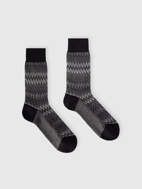 Missoni Mid-length Cotton-blend Zigzag Socks
