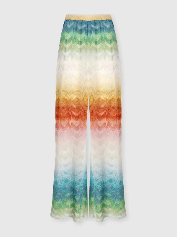 Missoni Cover-up Trousers In Shaded Lamé Viscose - Multicoloured