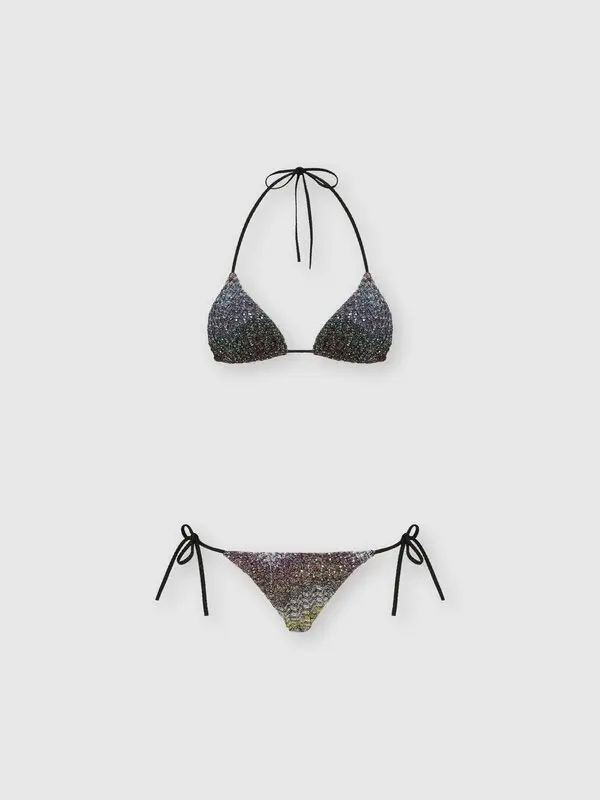 Missoni Mixed Viscose Lamé Bikini With Sequins