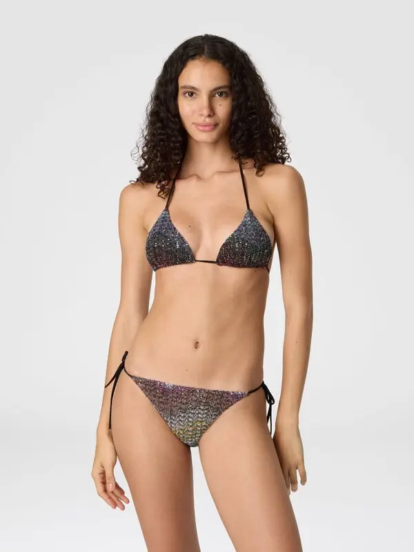 Missoni Mixed Viscose Lamé Bikini With Sequins