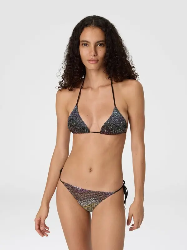 Missoni Mixed Viscose Lamé Bikini With Sequins