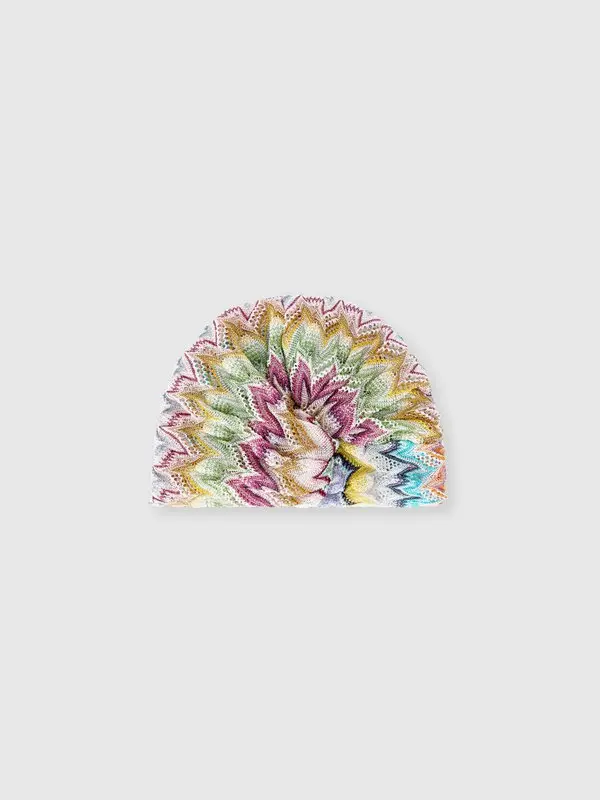 Missoni Zig Zag Viscose-blend Lamé Turban - Multicoloured