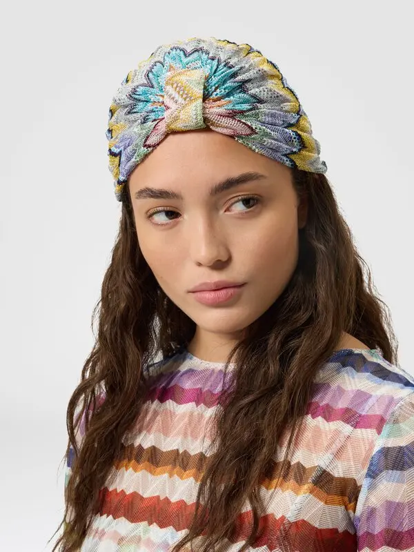 Missoni Zig Zag Viscose-blend Lamé Turban