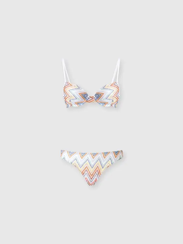 Missoni Zig Zag Printed Fabric Bikini With Balconette Top - Multicoloured