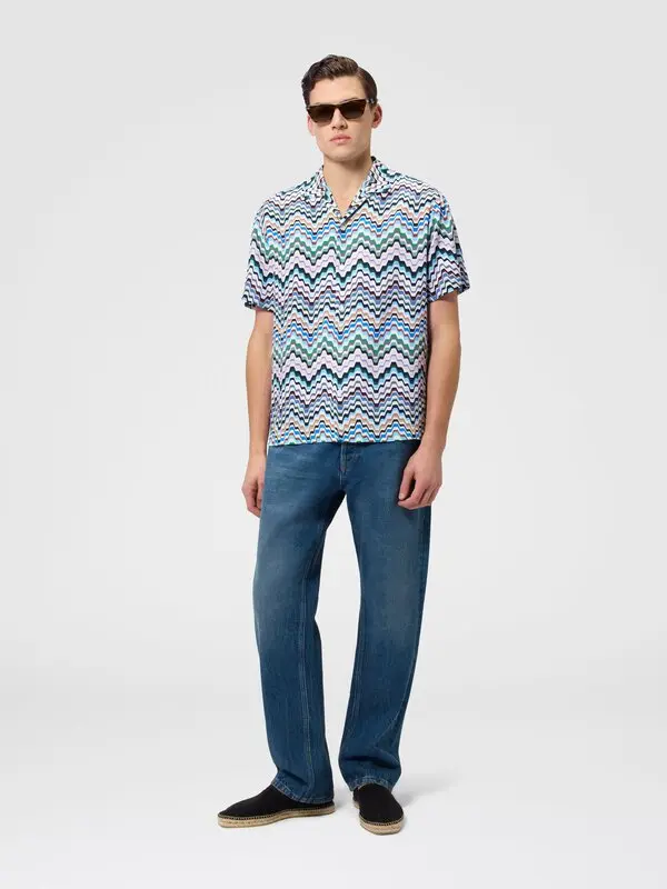 Missoni Short-sleeve Viscose Bowling Shirt