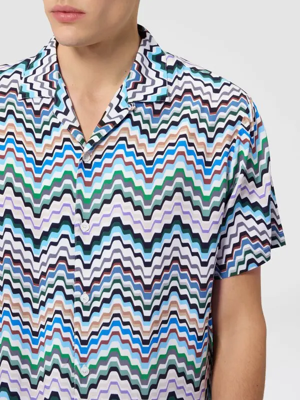 Missoni Short-sleeve Viscose Bowling Shirt