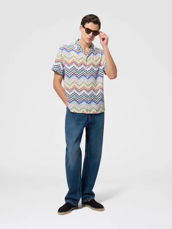 Missoni Short-sleeve Viscose Bowling Shirt