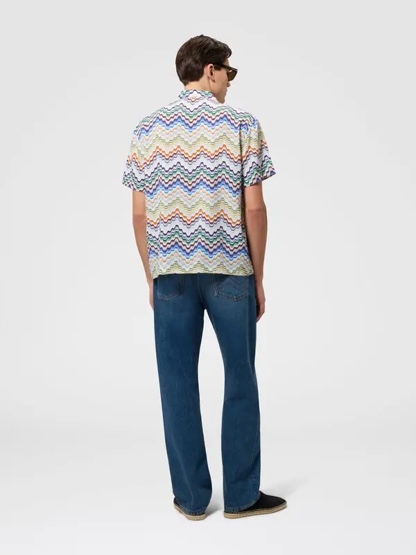 Missoni Short-sleeve Viscose Bowling Shirt