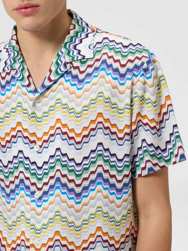Missoni Short-sleeve Viscose Bowling Shirt