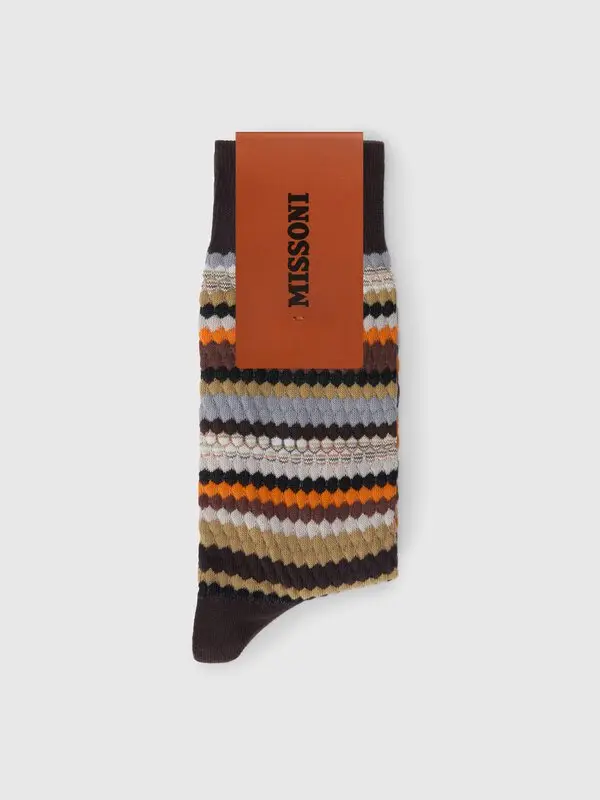 Missoni Mid-length Socks With Waffle Pattern