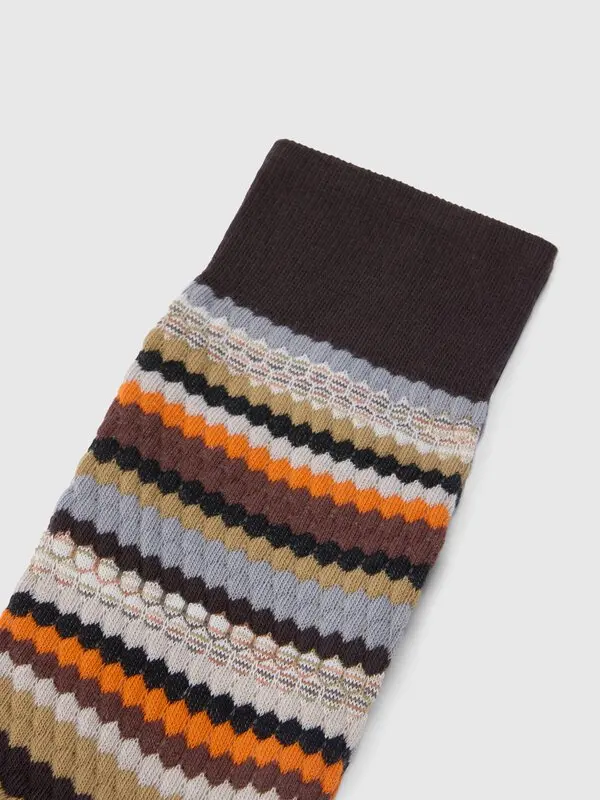 Missoni Mid-length Socks With Waffle Pattern