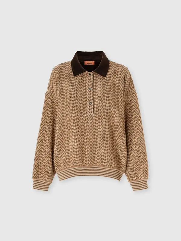 Missoni Chevron Polo Sweater