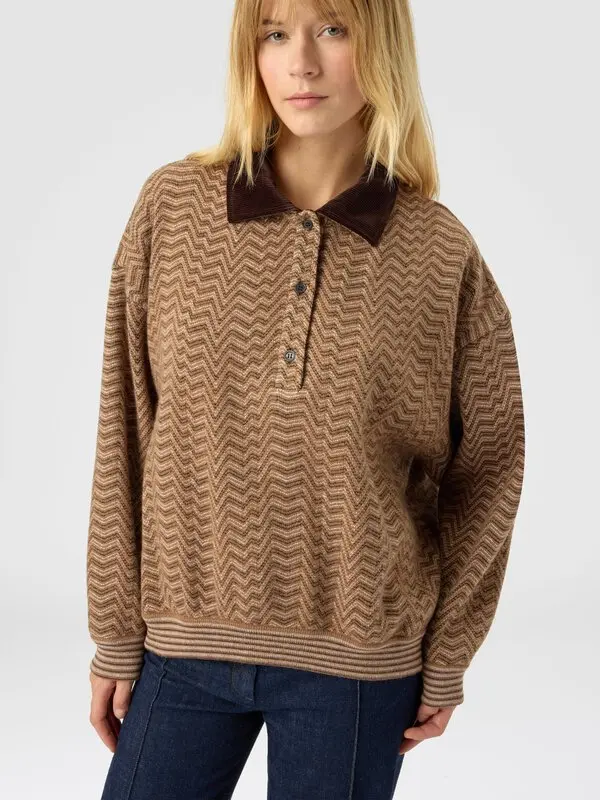 Missoni Chevron Polo Sweater