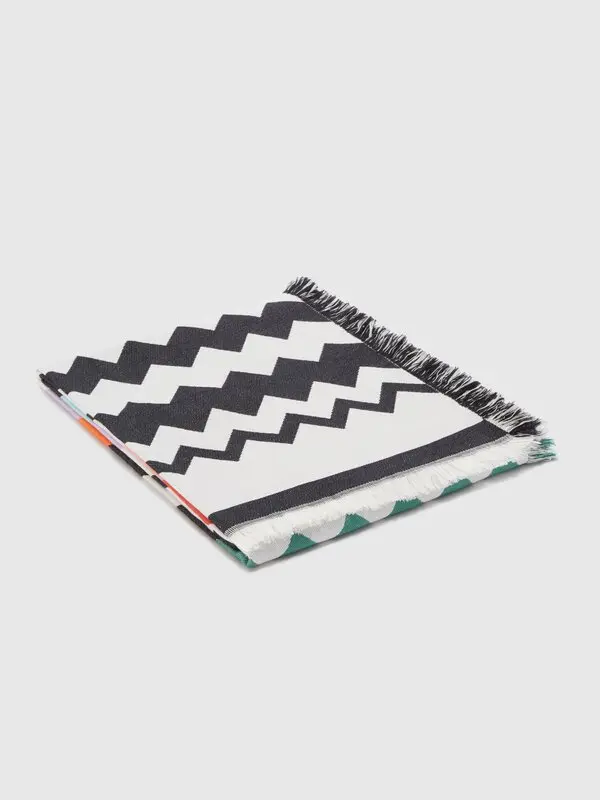 Missoni Best Fouta Bath Towel 140x180 Cm Zig Zag In Cotton - Multicoloured