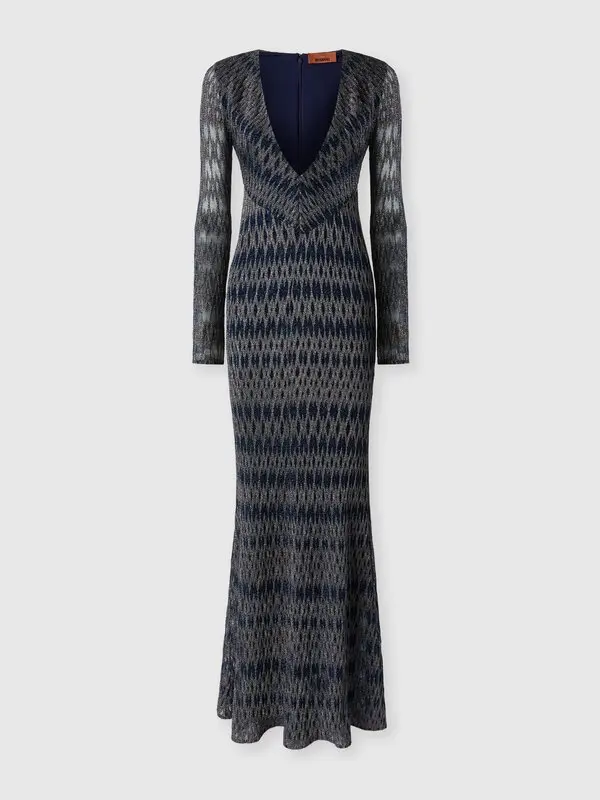 Missoni 3d Diamond Mixed Viscose Gown