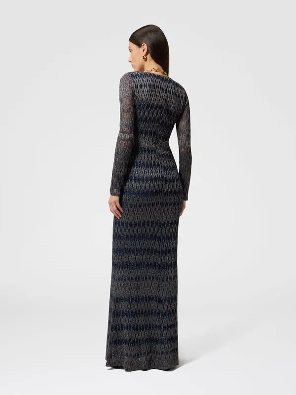 Missoni 3d Diamond Mixed Viscose Gown