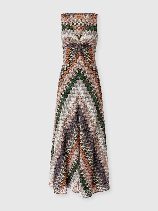 Missoni Sleeveless Gown With Tie Neckline
