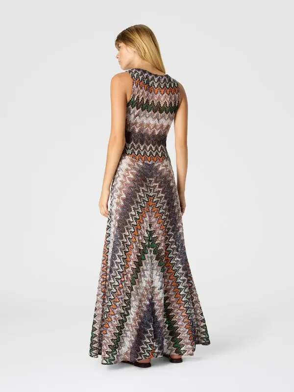 Missoni Sleeveless Gown With Tie Neckline