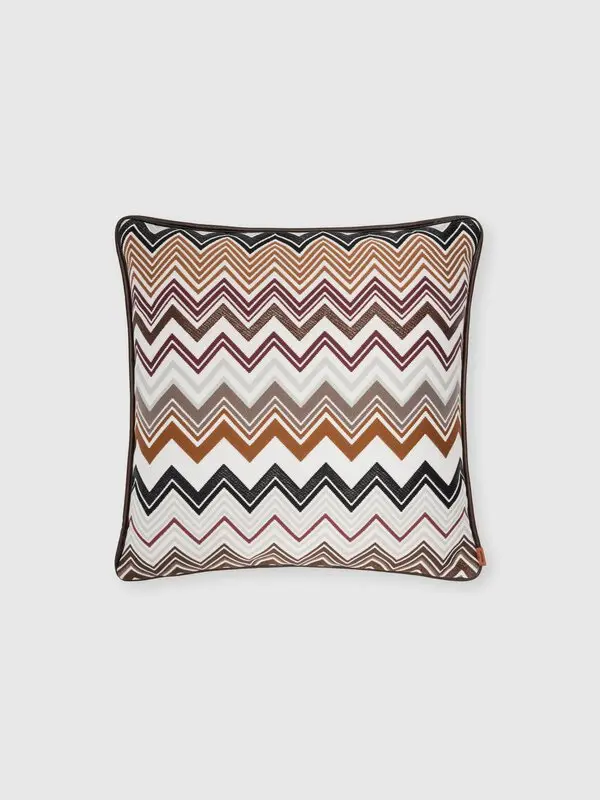 Missoni Pantelleria Cotton-blend Cushion 45x45 Cm - Brown Multicoloured