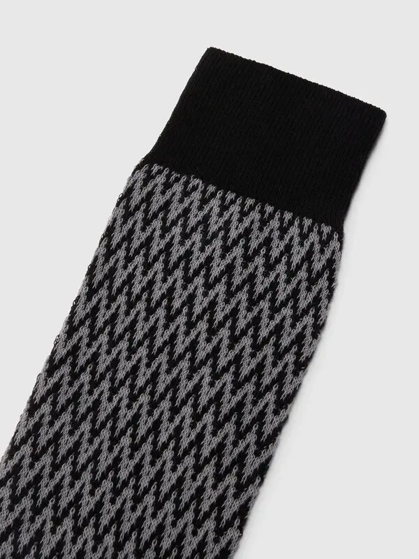 Missoni Mid-length Cotton-blend Socks With Zigzag Pattern