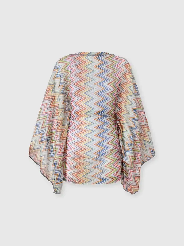 Missoni Short Cover-up Caftan With Batwing Sleeves