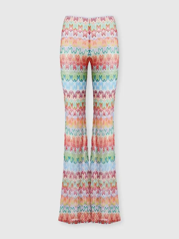 Missoni Flared Trousers In Floral-pattern Viscose