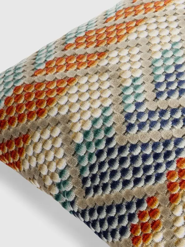 Missoni Squame Cushion 40x40 Cm - Orange Multicoloured