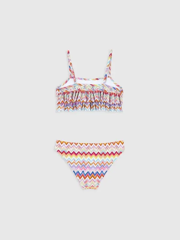 Missoni Bandeau Bikini With Zig Zag Print
