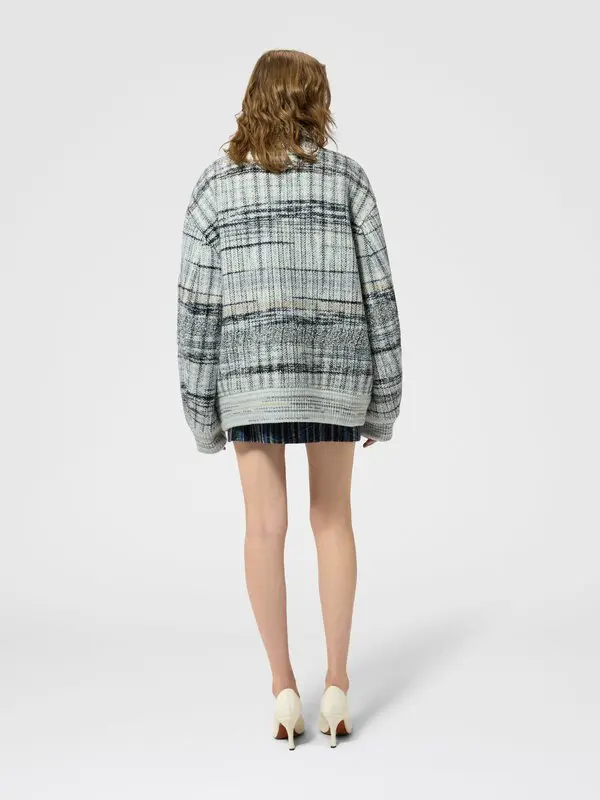 Missoni Oversized Wool-blend Check Bomber - Multicoloured