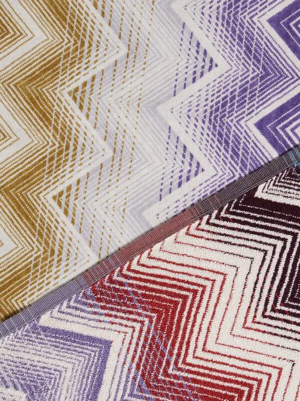 Missoni Marea Bath Mat 100% Cotton With Chevron Pattern 70x160 Cm 1000 Gr/m