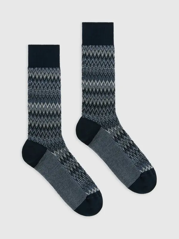 Missoni Zig Zag Cotton-blend Ankle Socks - Multicoloured