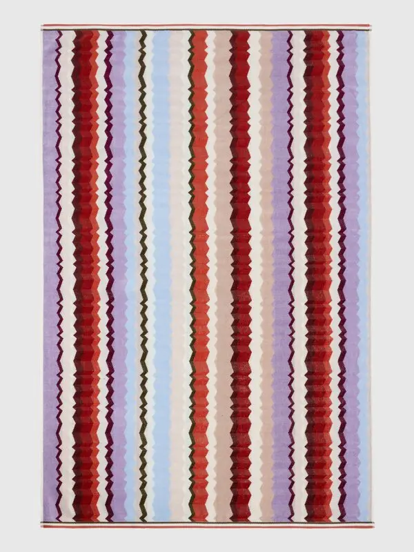 Missoni Eva Cotton Terry Bath Towel 100x150 Cm - Red Multicoloured