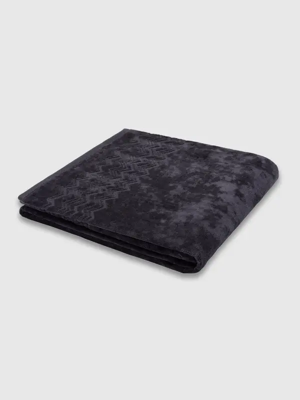 Missoni Giorgio Cotton Terry Bath Towel 100x160 Cm - Grey