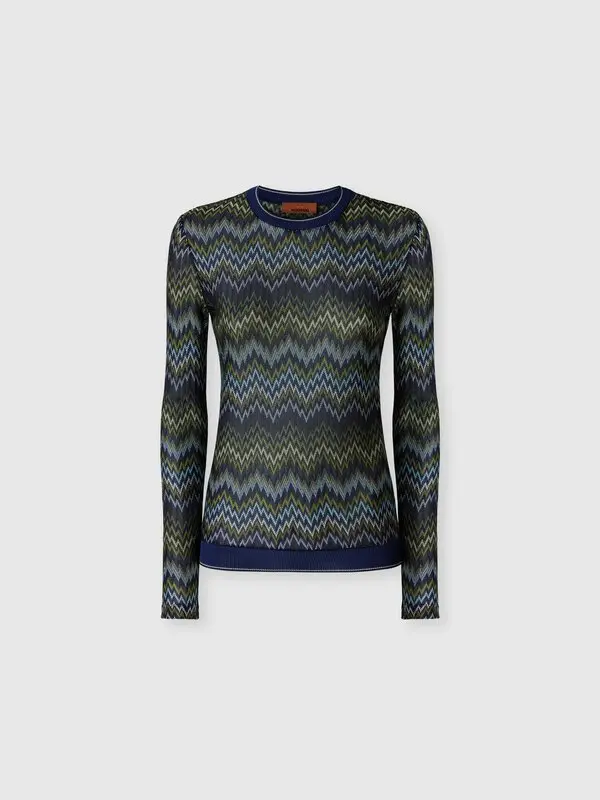 Missoni Viscose Sweater With Snake Motif - Multicoloured