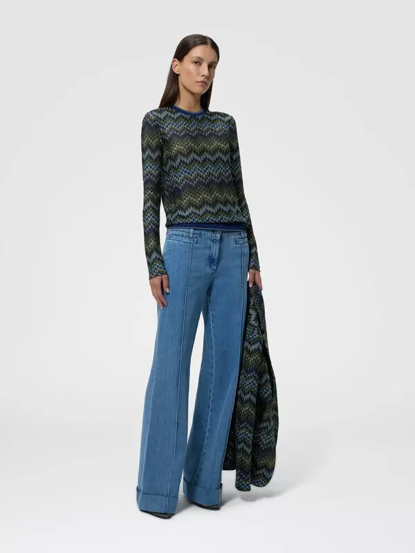 Missoni Viscose Sweater With Snake Motif - Multicoloured